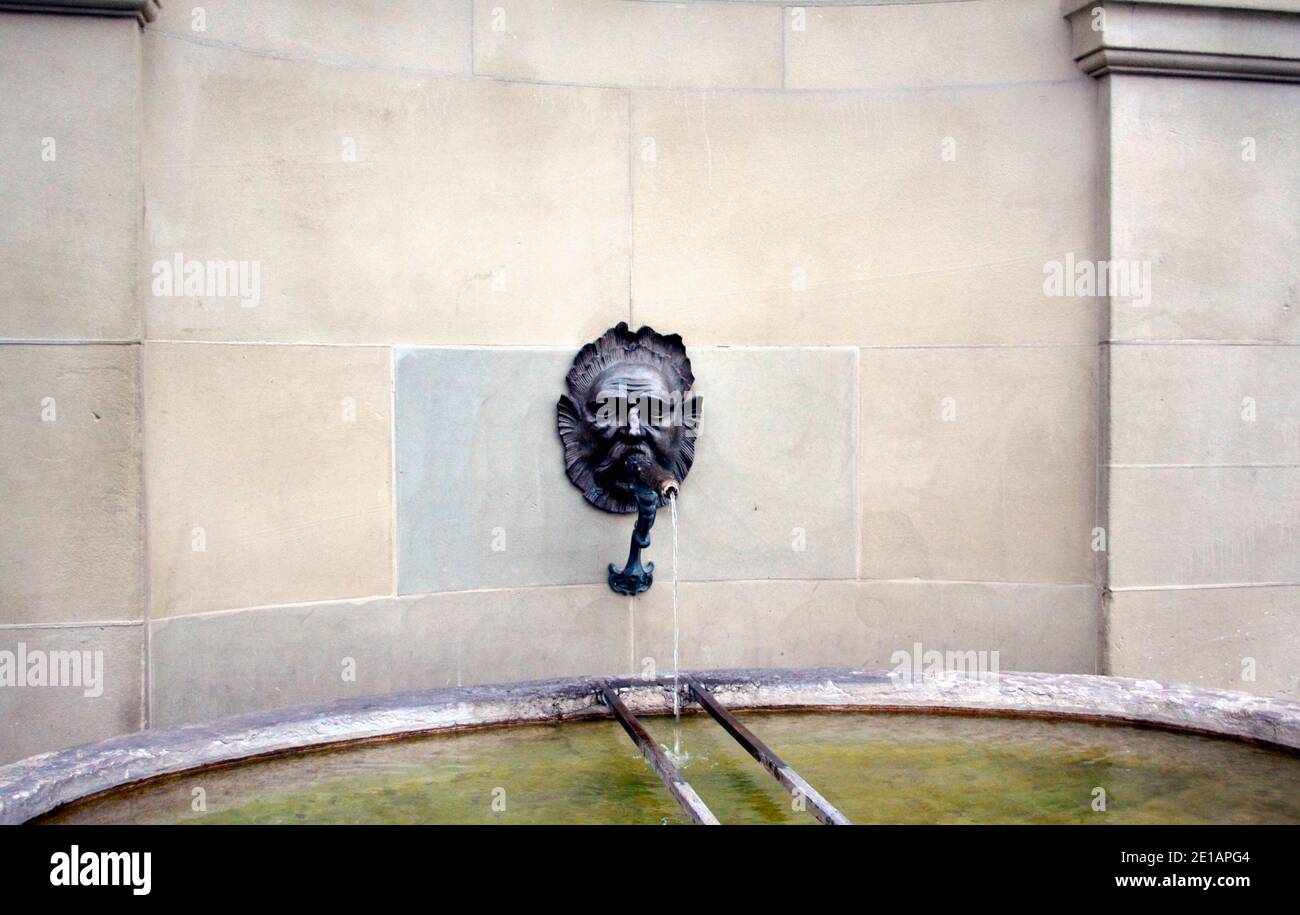 Original Wall Water Fountain in Bern Switzerland Stock Photo - Alamy