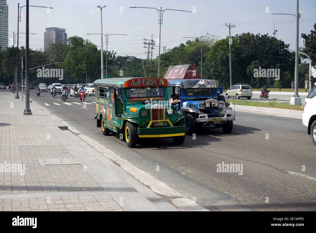 Jeepney Jeepneys Manila Philippines High Resolution Stock Photography ...