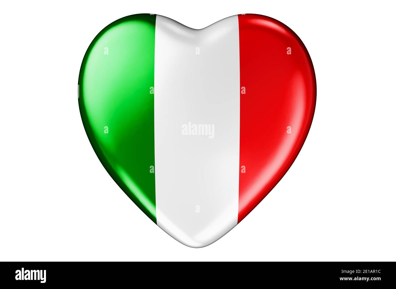Italian Flag Heart