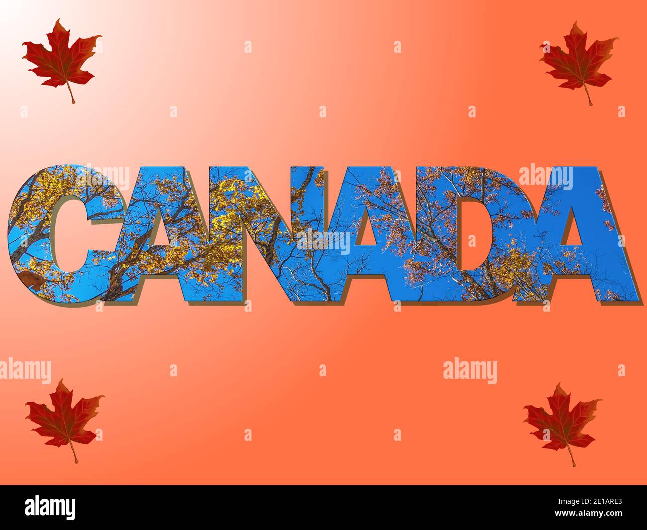 Canada and its maple leafs. Canada, the world's most beautiful country ...