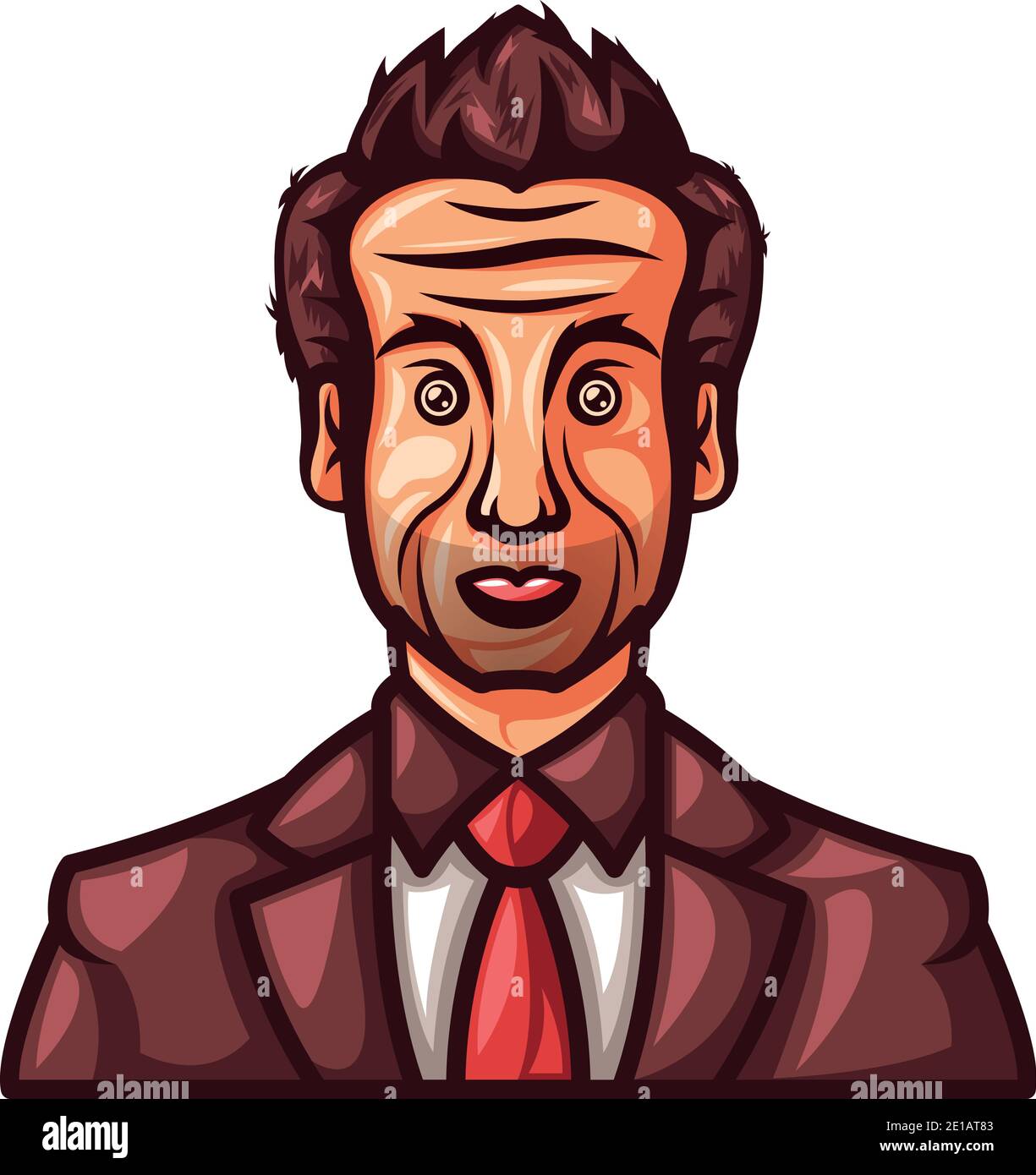 Vector man in sharp outline style Stock Vector Image & Art - Alamy