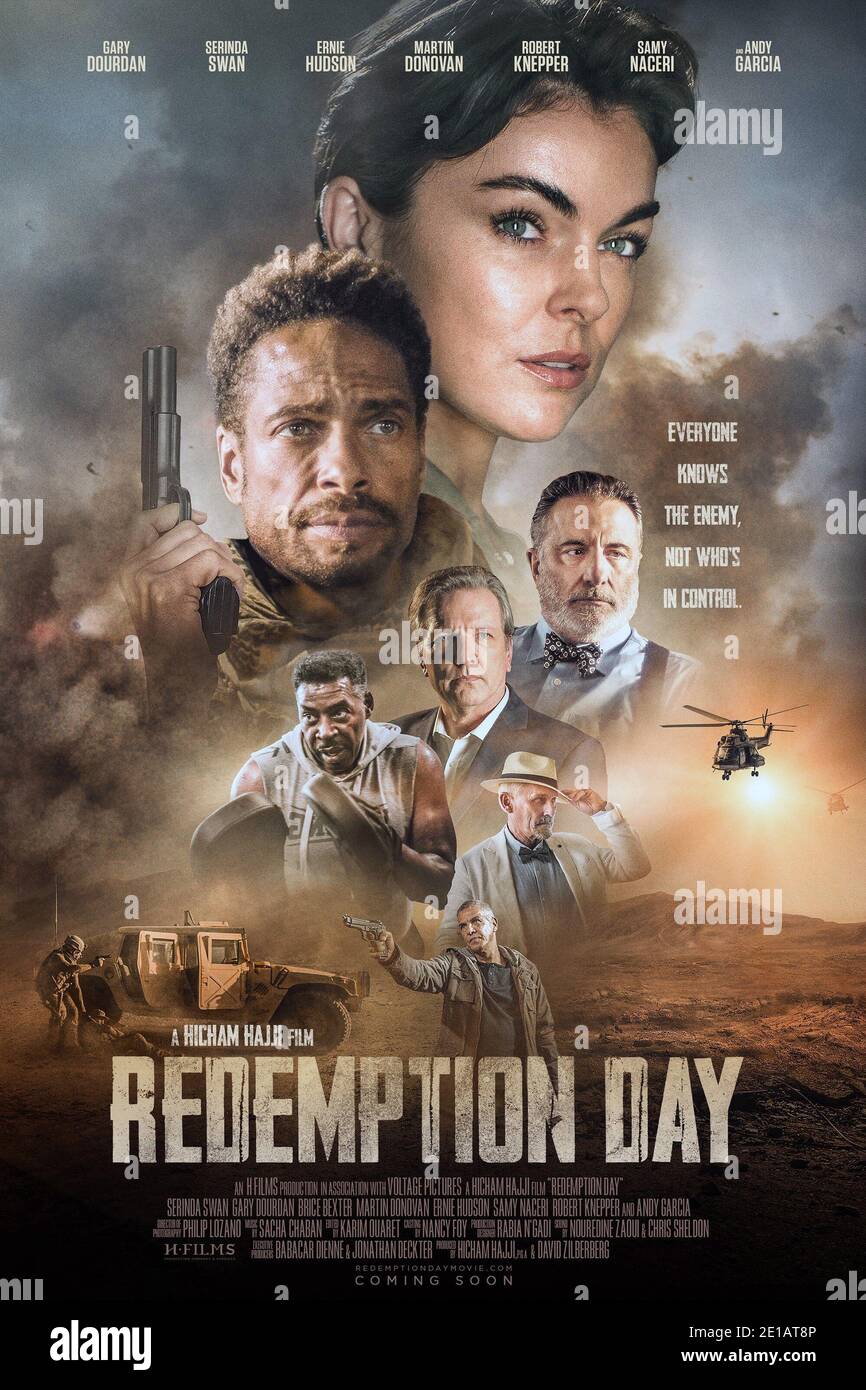 REDEMPTION DAY, poster, from top: Serinda Swan, Gary Dourdan, Andy ...
