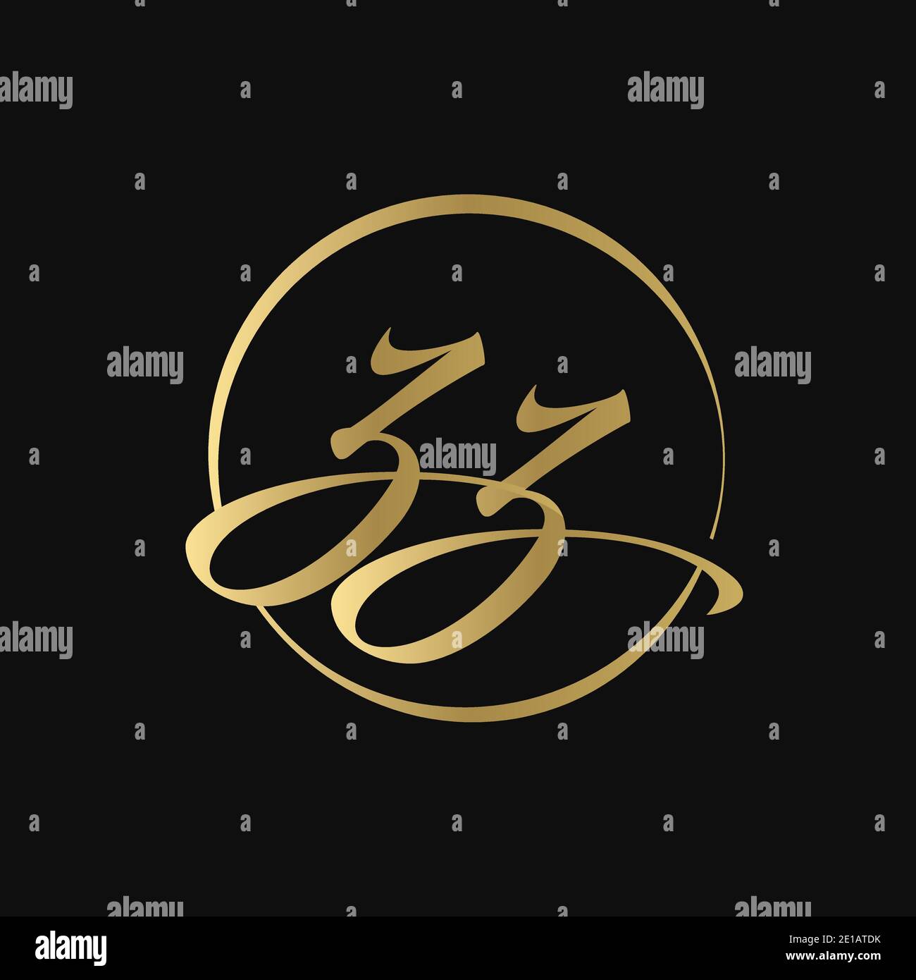 Zz logo vector vectors hi-res stock photography and images - Alamy
