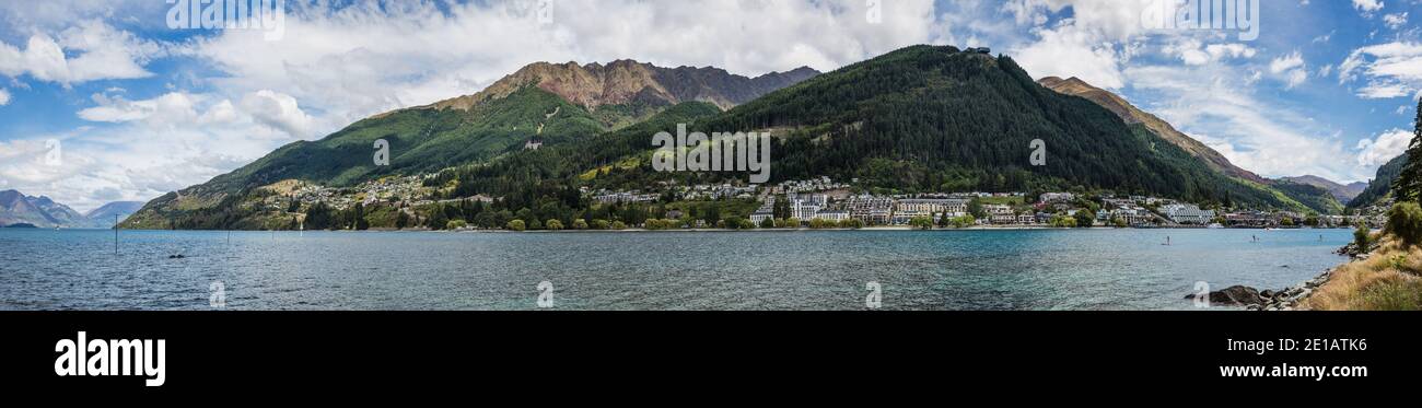 Queenstown panoramic view from hi-res stock photography and images - Alamy