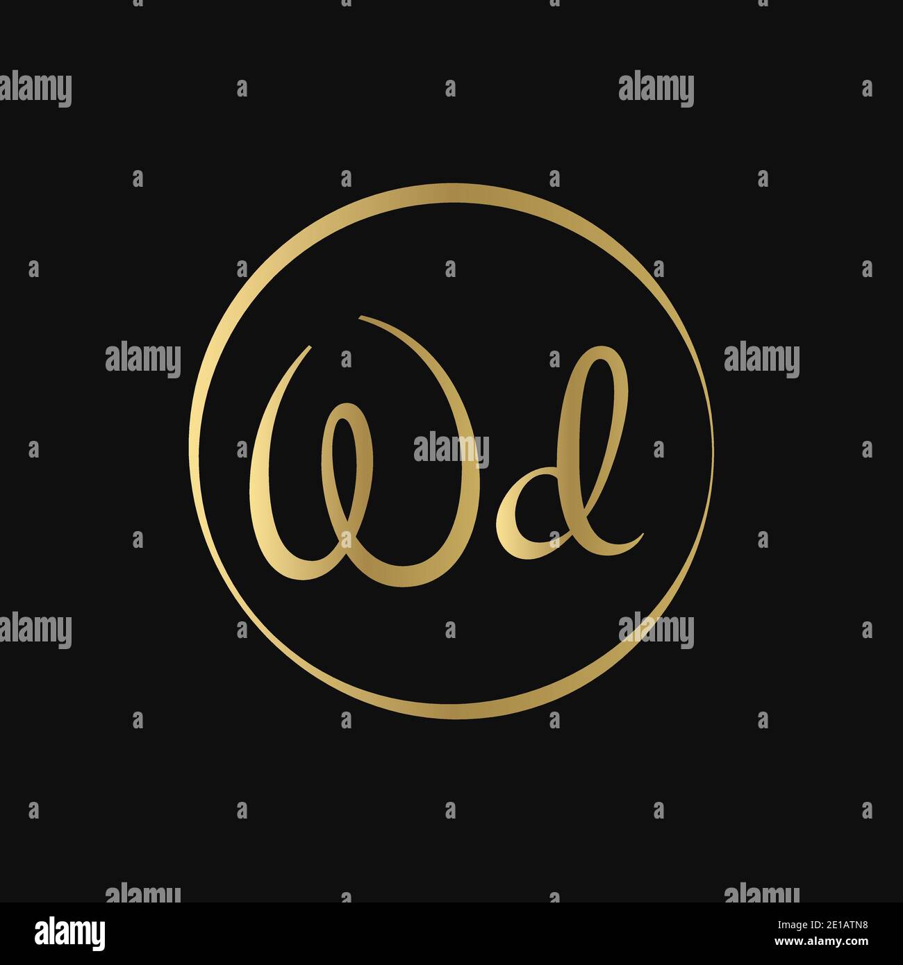 Letter wd logo hi-res stock photography and images - Alamy