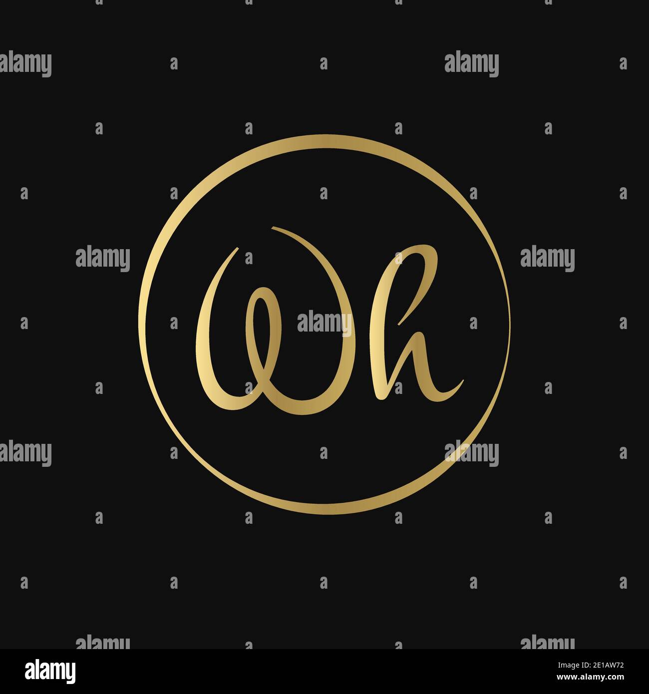 Letter wh vector vectors hi-res stock photography and images - Alamy