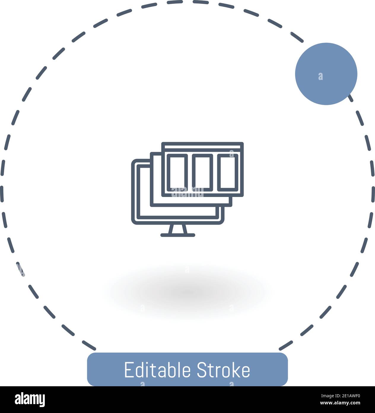 levels vector icon editable stroke outline icons for web and mobile ...