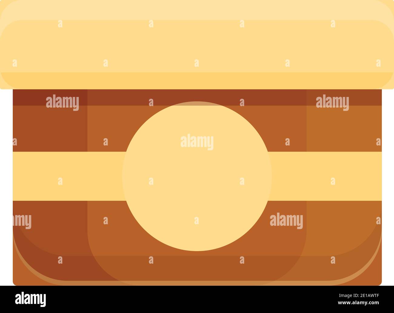 Cream jar box icon. Cartoon of cream jar box vector icon for web design ...