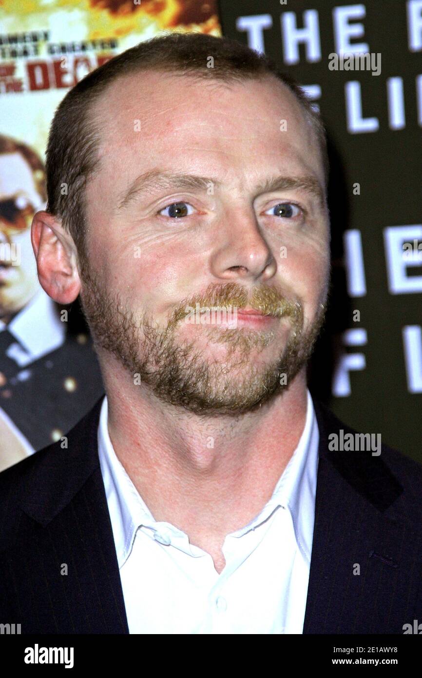 Simon Pegg 4/10/07, Photo by Steve Mack/PHOTOlink Stock Photo - Alamy