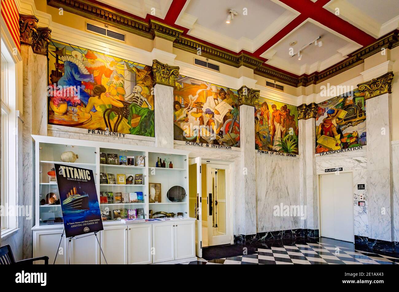 The lobby of the History Museum of Mobile is pictured, Aug. 24, 2017 ...