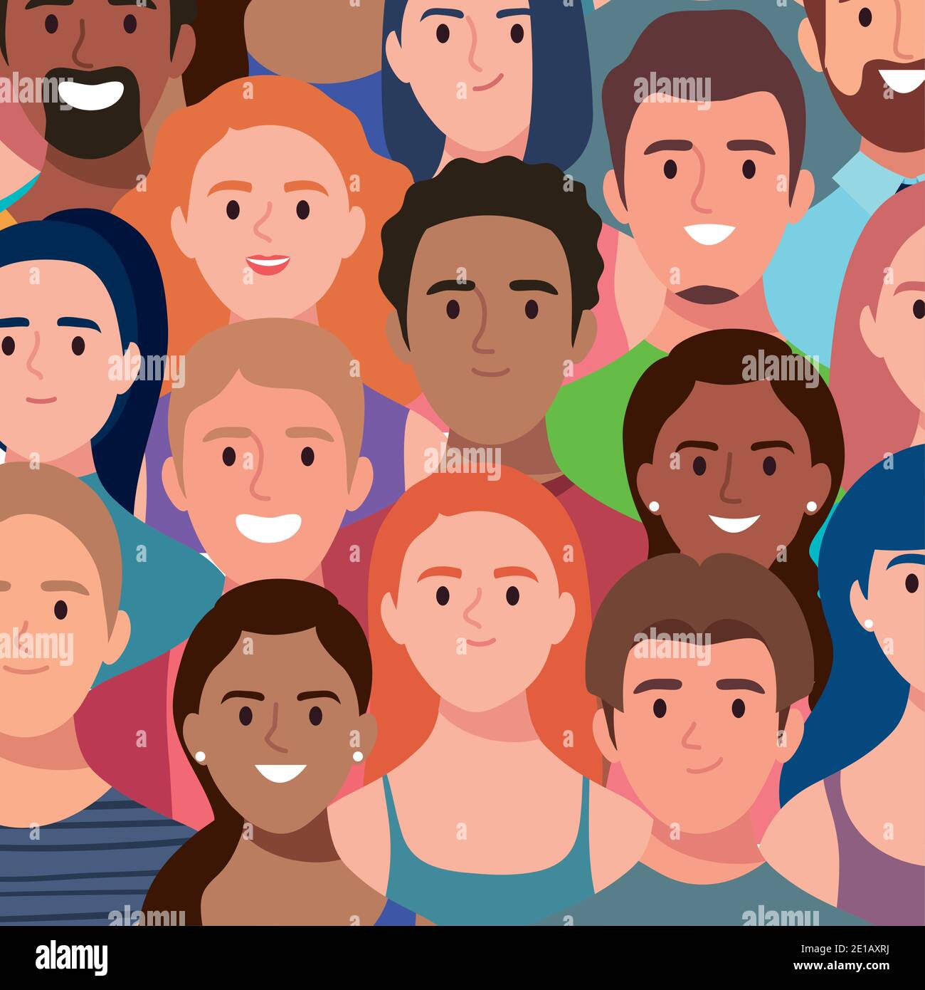 group of people group avatars characters Stock Vector Image & Art - Alamy