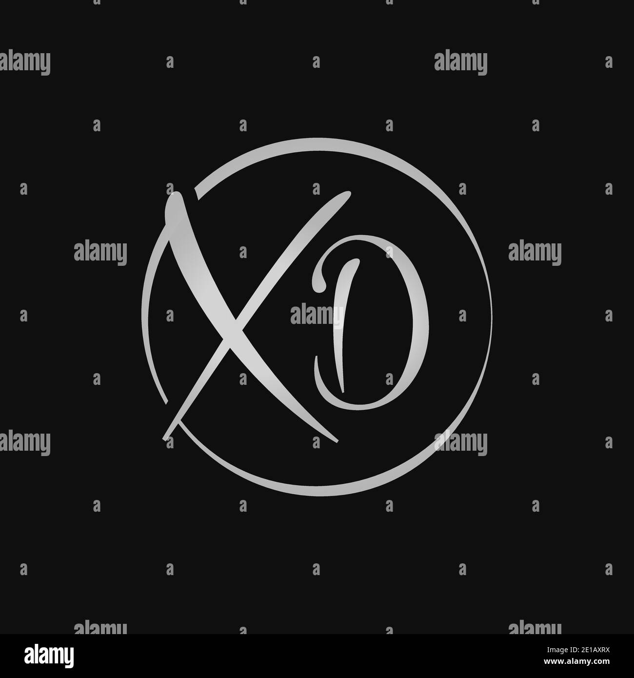 Creative XD letter Logo Design vector Template. Initial Script Letter ...