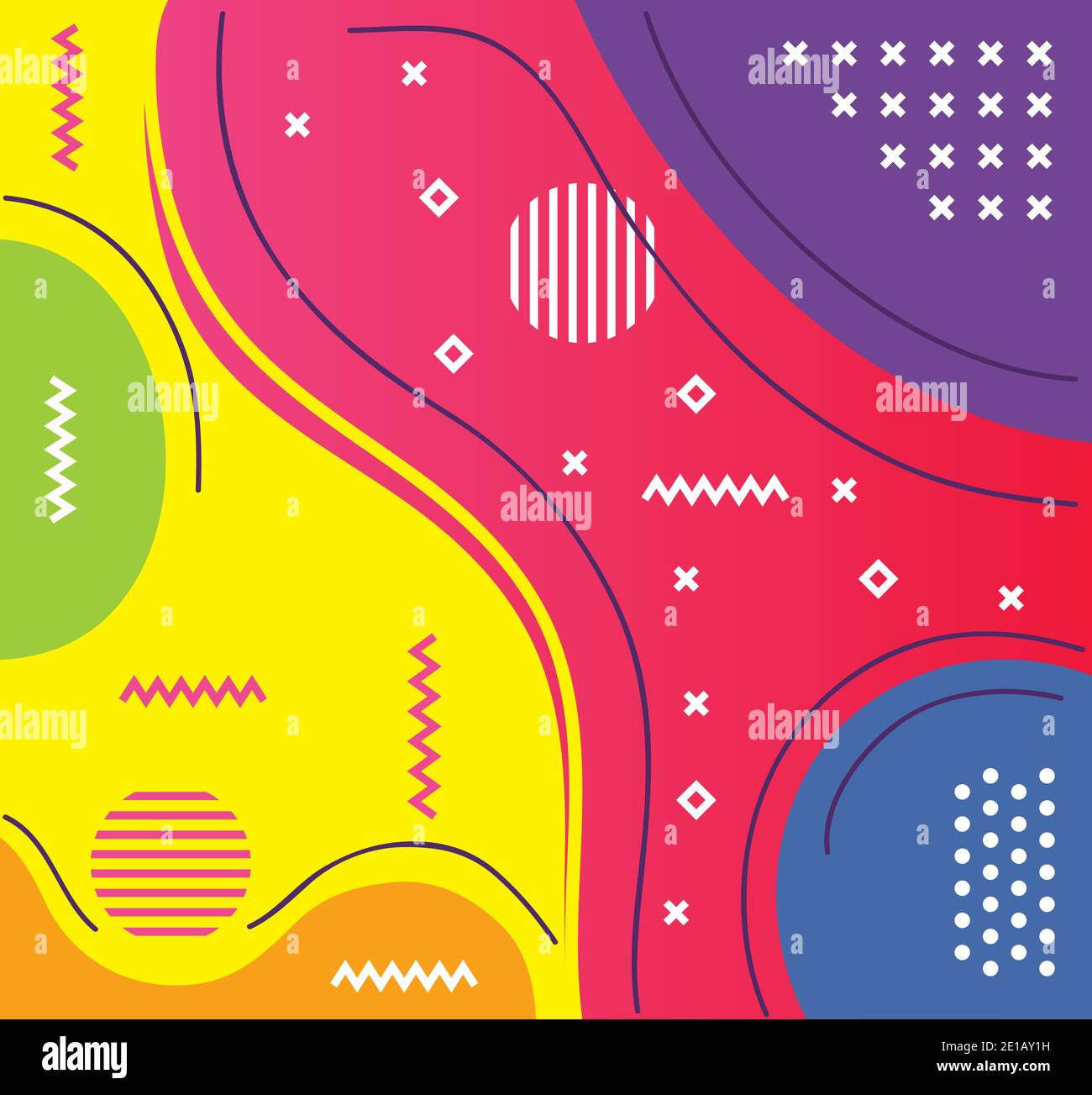 mix colors memphis abstract background Stock Vector Image & Art - Alamy