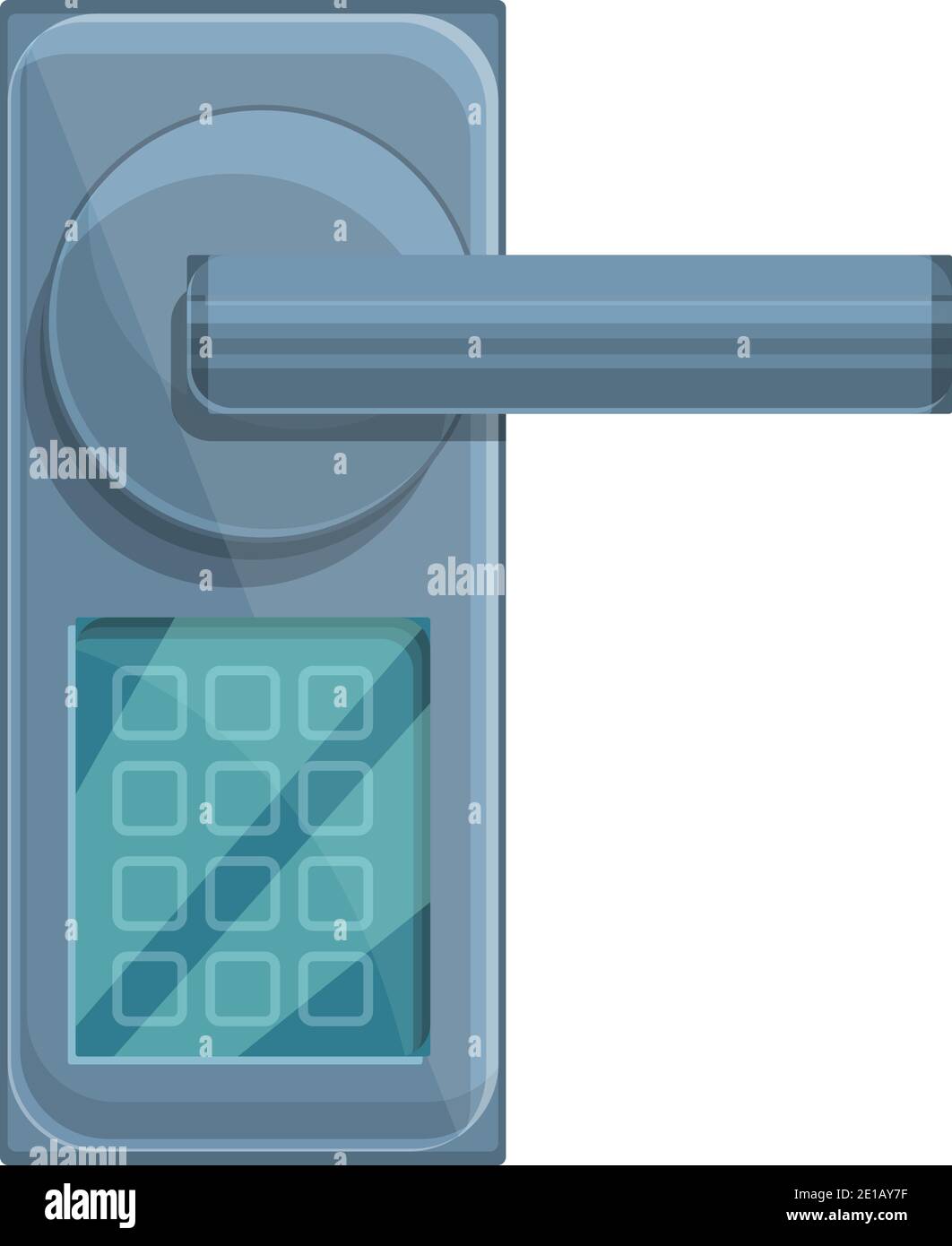 Password door handle icon. Cartoon of password door handle vector icon ...