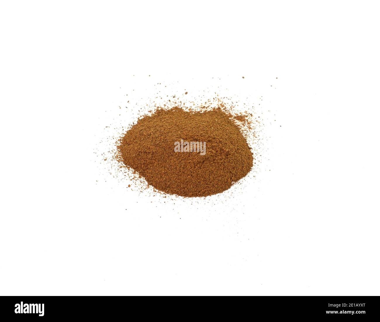 cinnamon powder isolated on a white background Stock Photo - Alamy