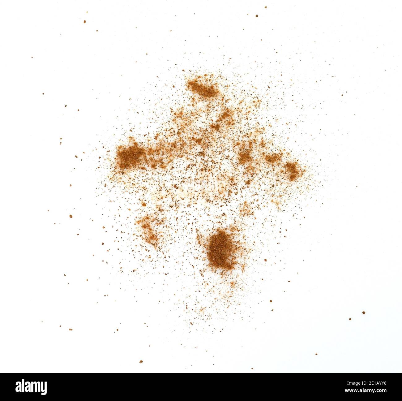 cinnamon powder isolated on a white background Stock Photo - Alamy