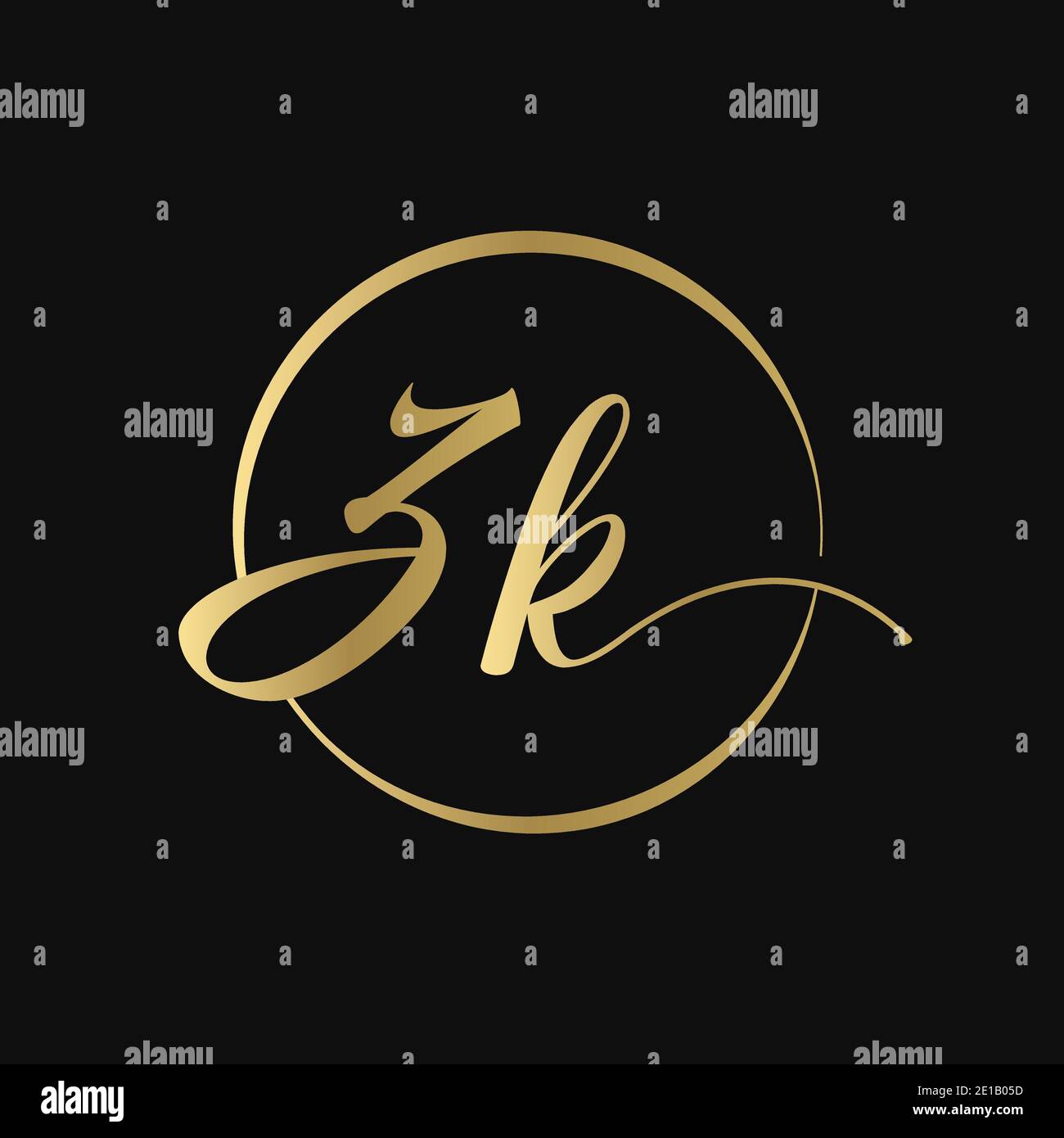 Letter zk Stock Vector Images - Alamy