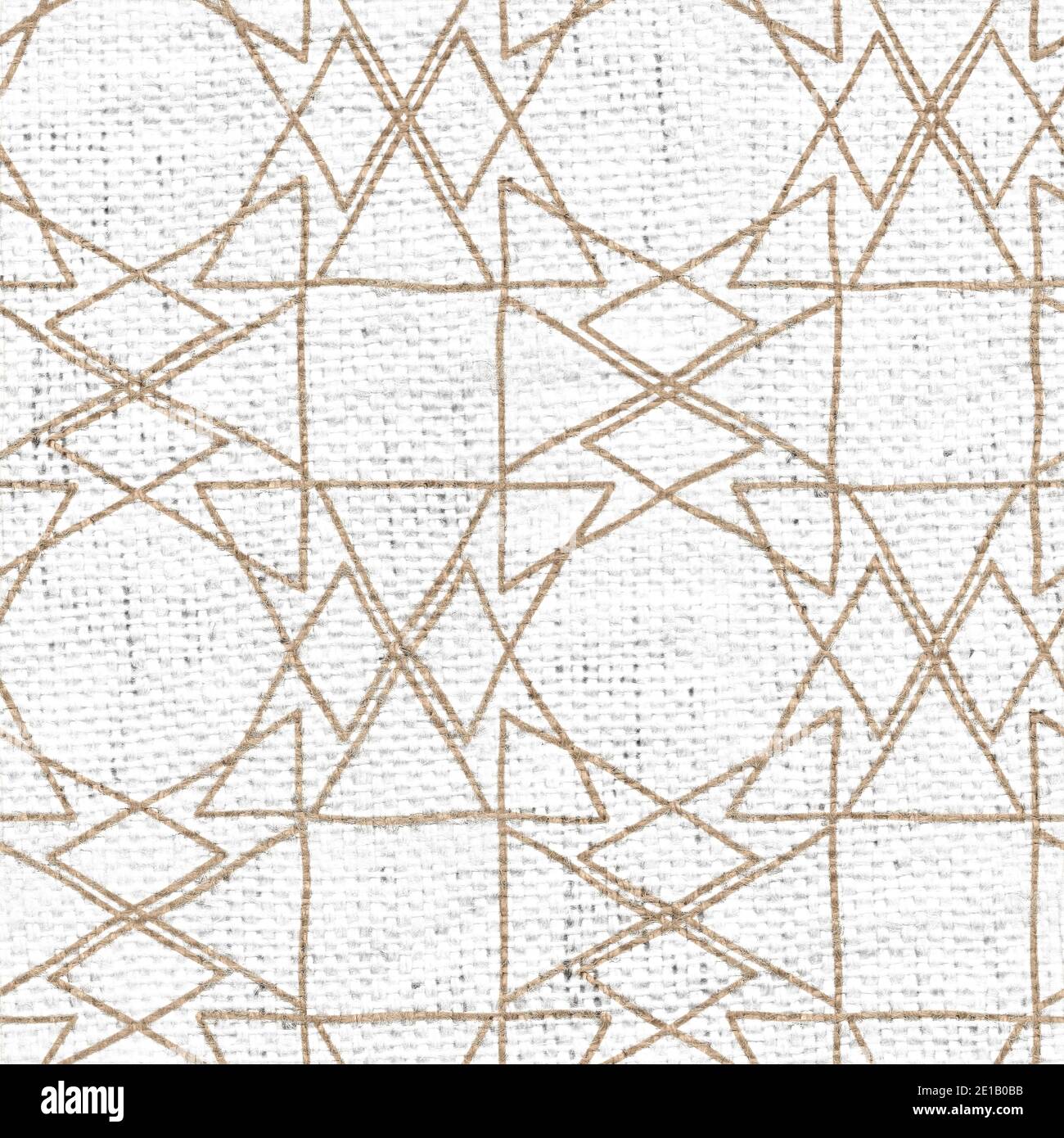 Seamless burlap with white paint pattern overlay Stock Photo - Alamy
