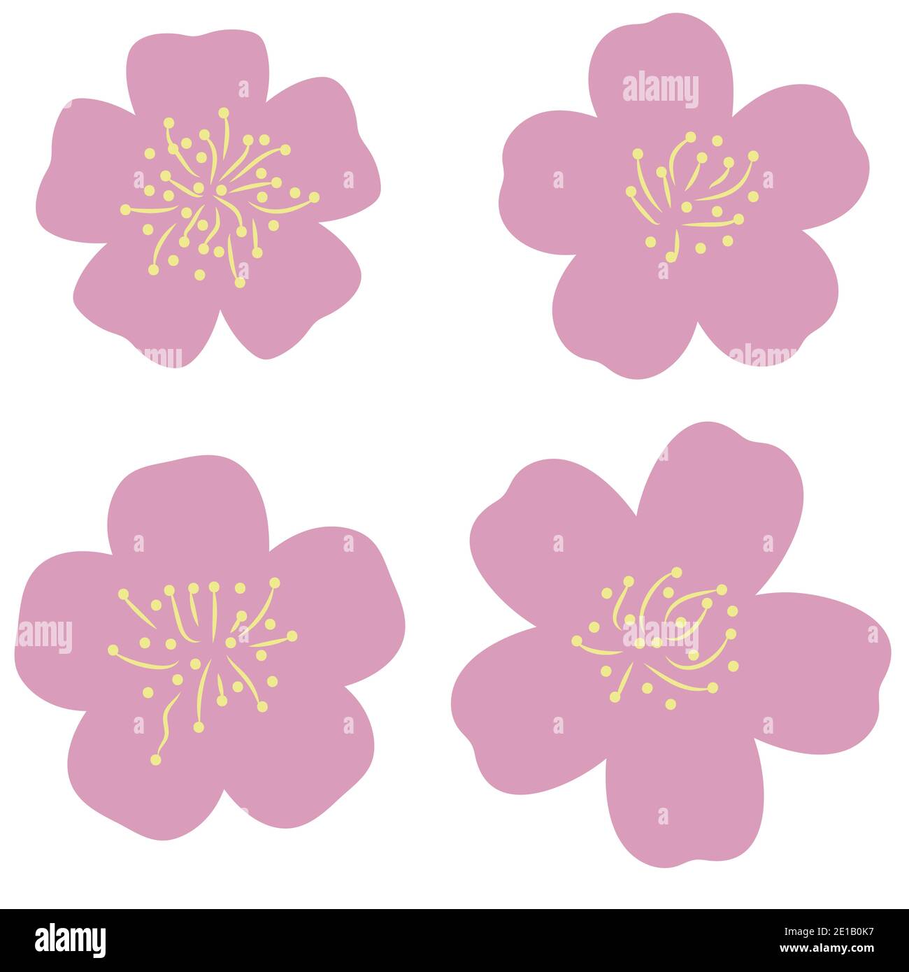 simple cherry blossoms vector illustration Stock Vector Image & Art - Alamy