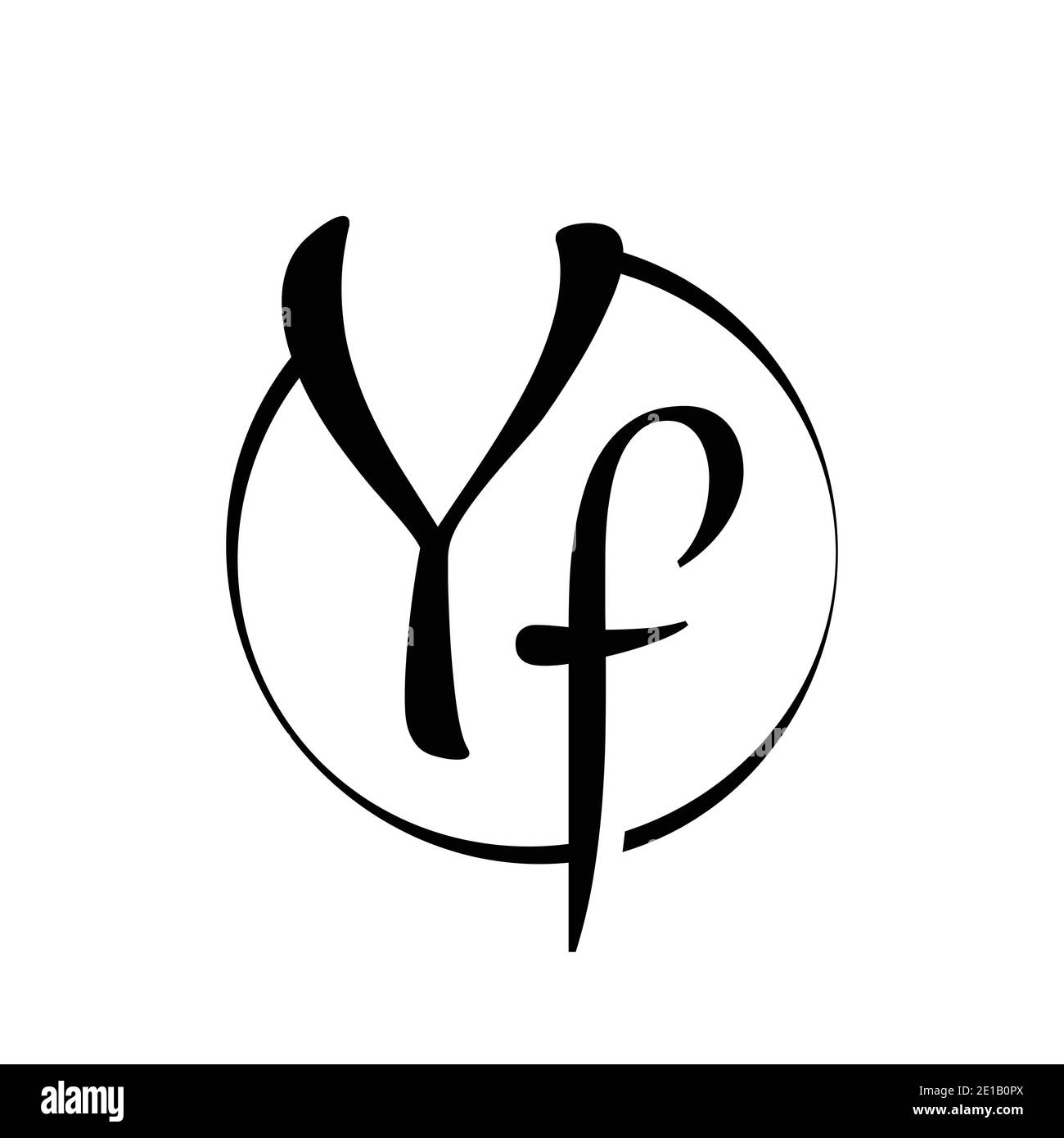 Letter yf logo hi-res stock photography and images - Alamy
