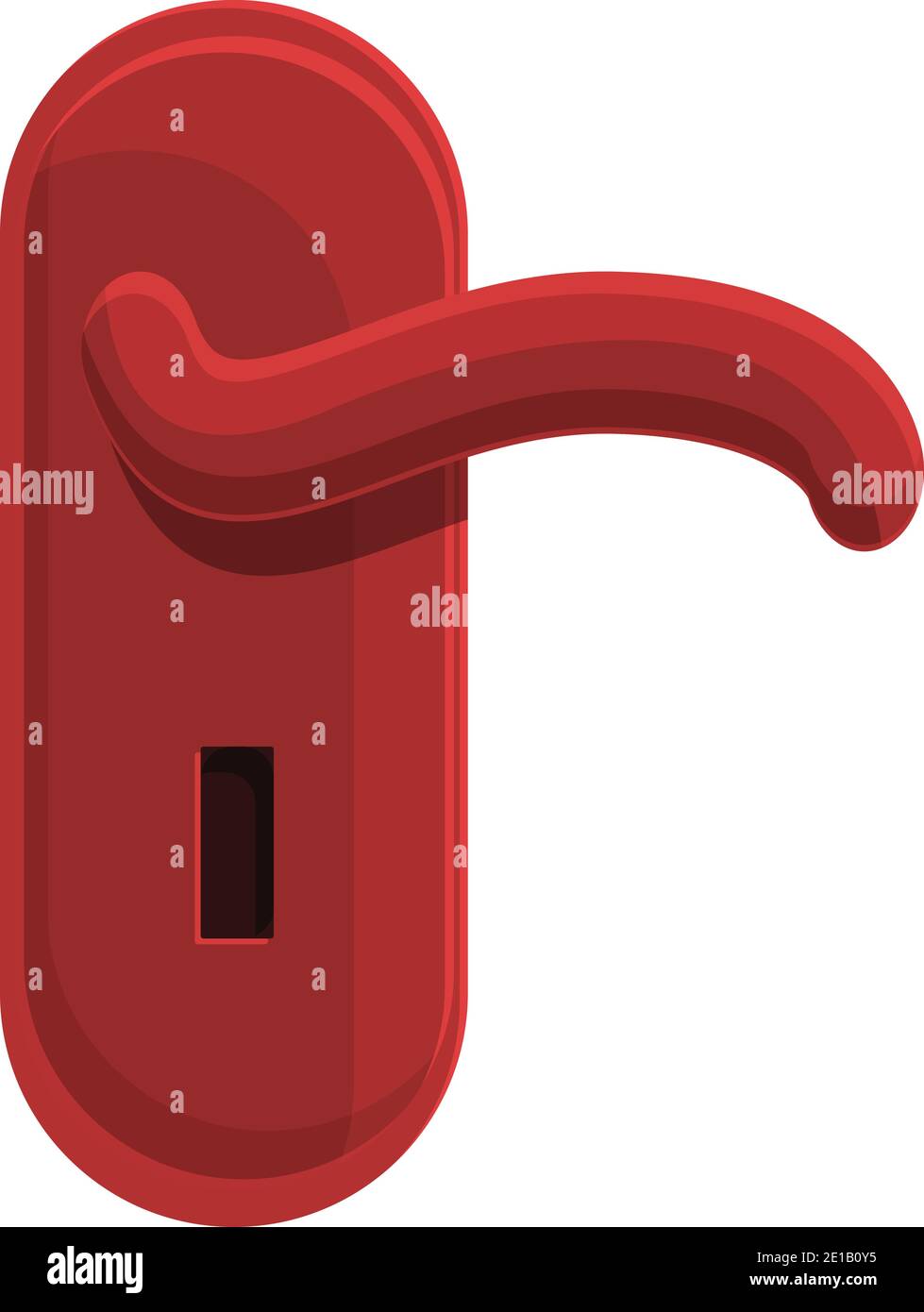 Metal door handle icon. Cartoon of metal door handle vector icon for ...