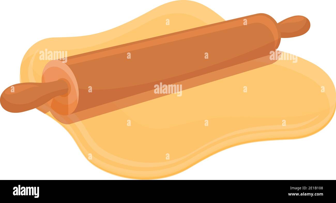 Dough bake roll icon. Cartoon of dough bake roll vector icon for web ...