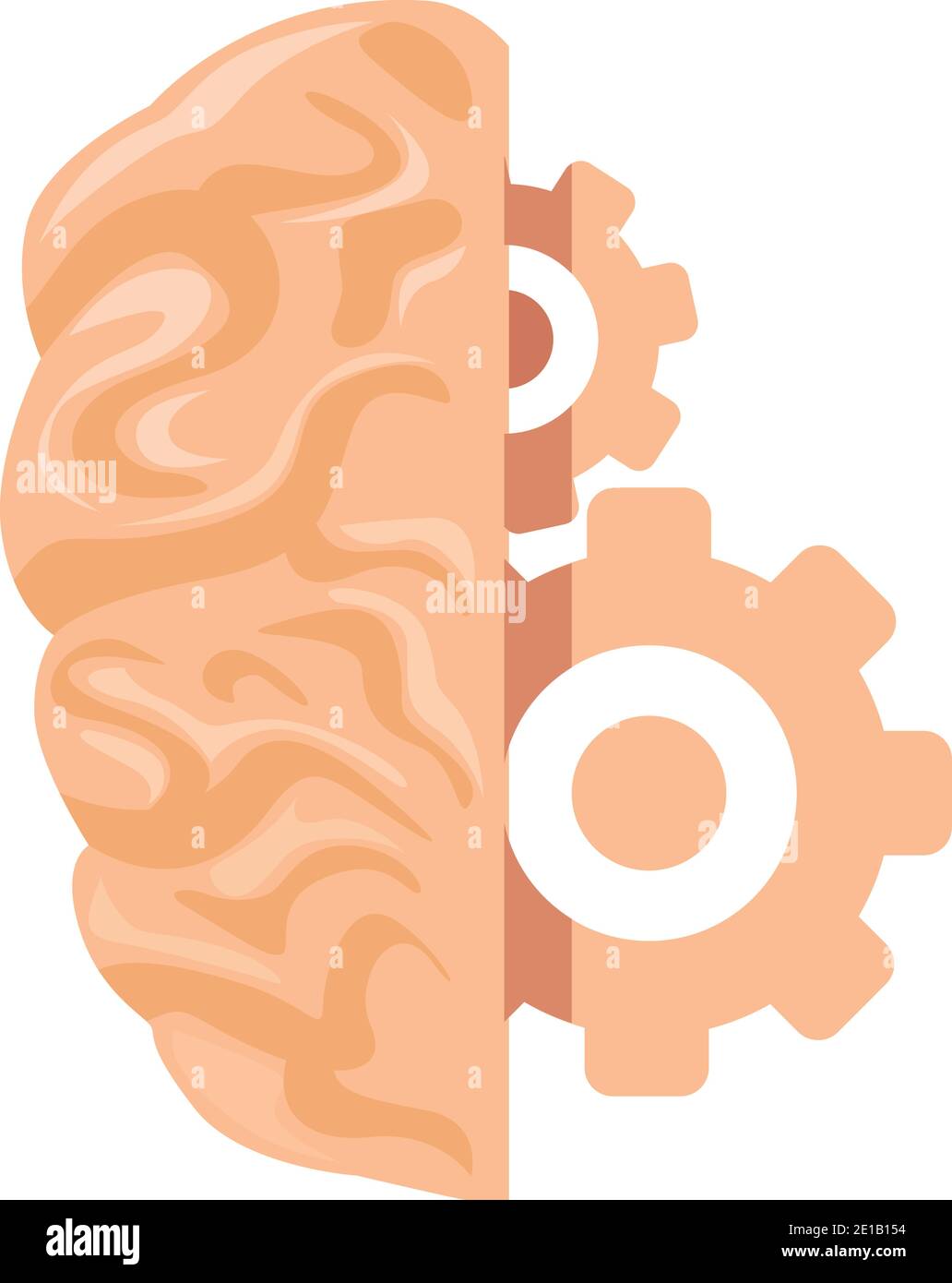 Brainstorming gear wheels icon. Cartoon of brainstorming gear wheels ...