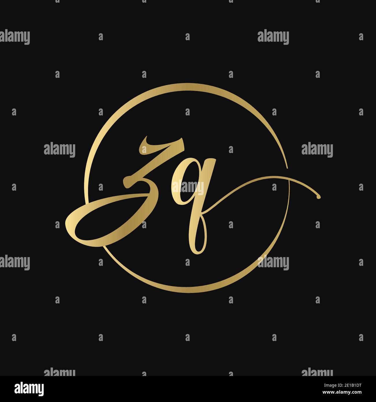 Z q logo Stock Vector Images - Alamy