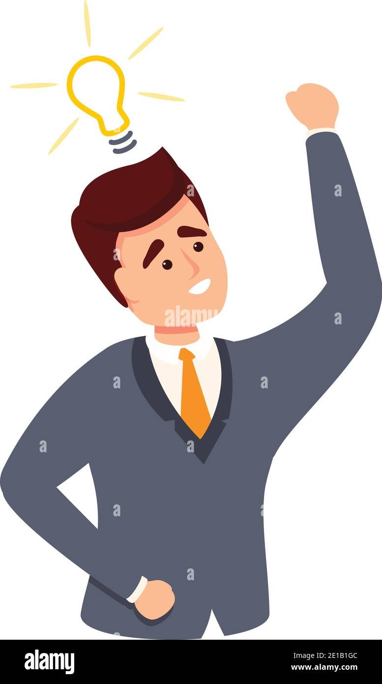 Businessman brainstorming icon. Cartoon of businessman brainstorming ...