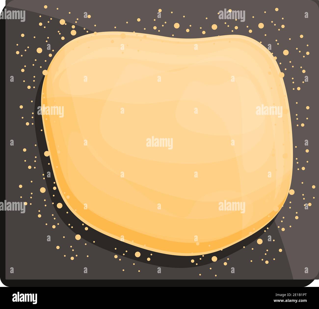 Dough icon. Cartoon of dough vector icon for web design isolated on ...