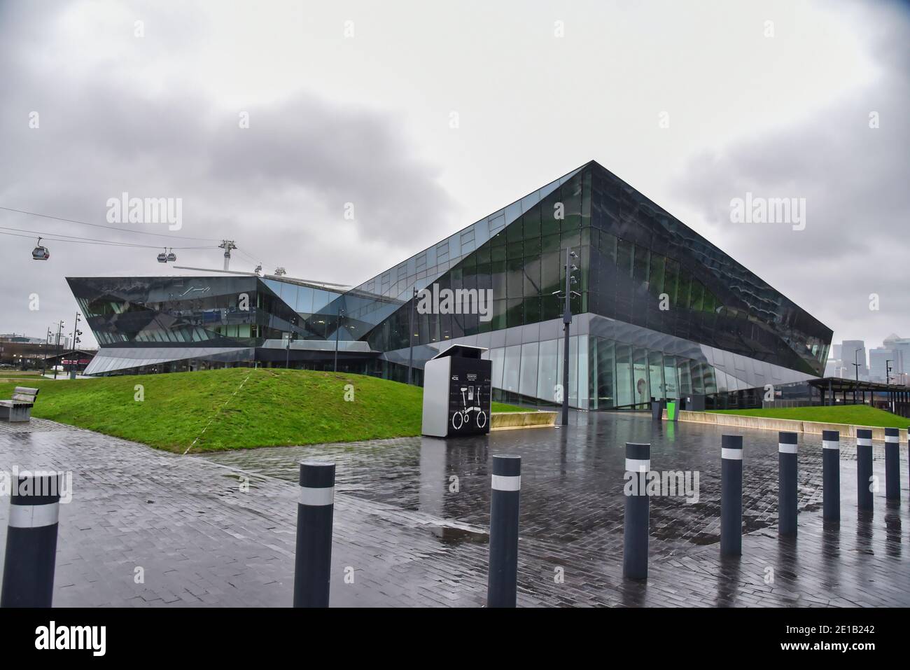 London, UK. 05th Jan, 2021. View of the Crystal Building in London ...