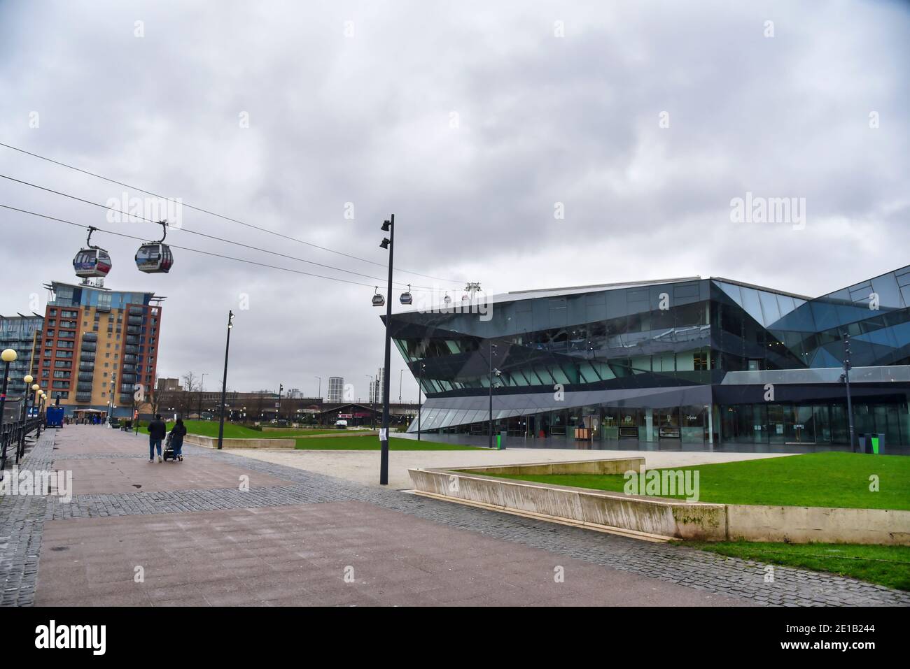 London, UK. 05th Jan, 2021. People walk past the Crystal Building in ...