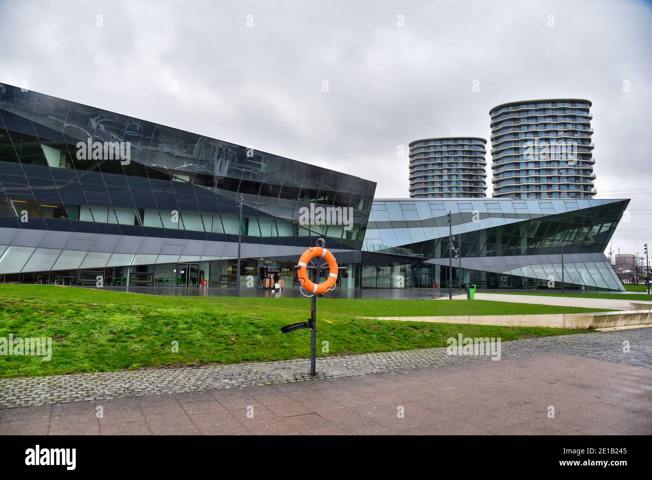 London, UK. 05th Jan, 2021. A life belt seen outside the Crystal ...