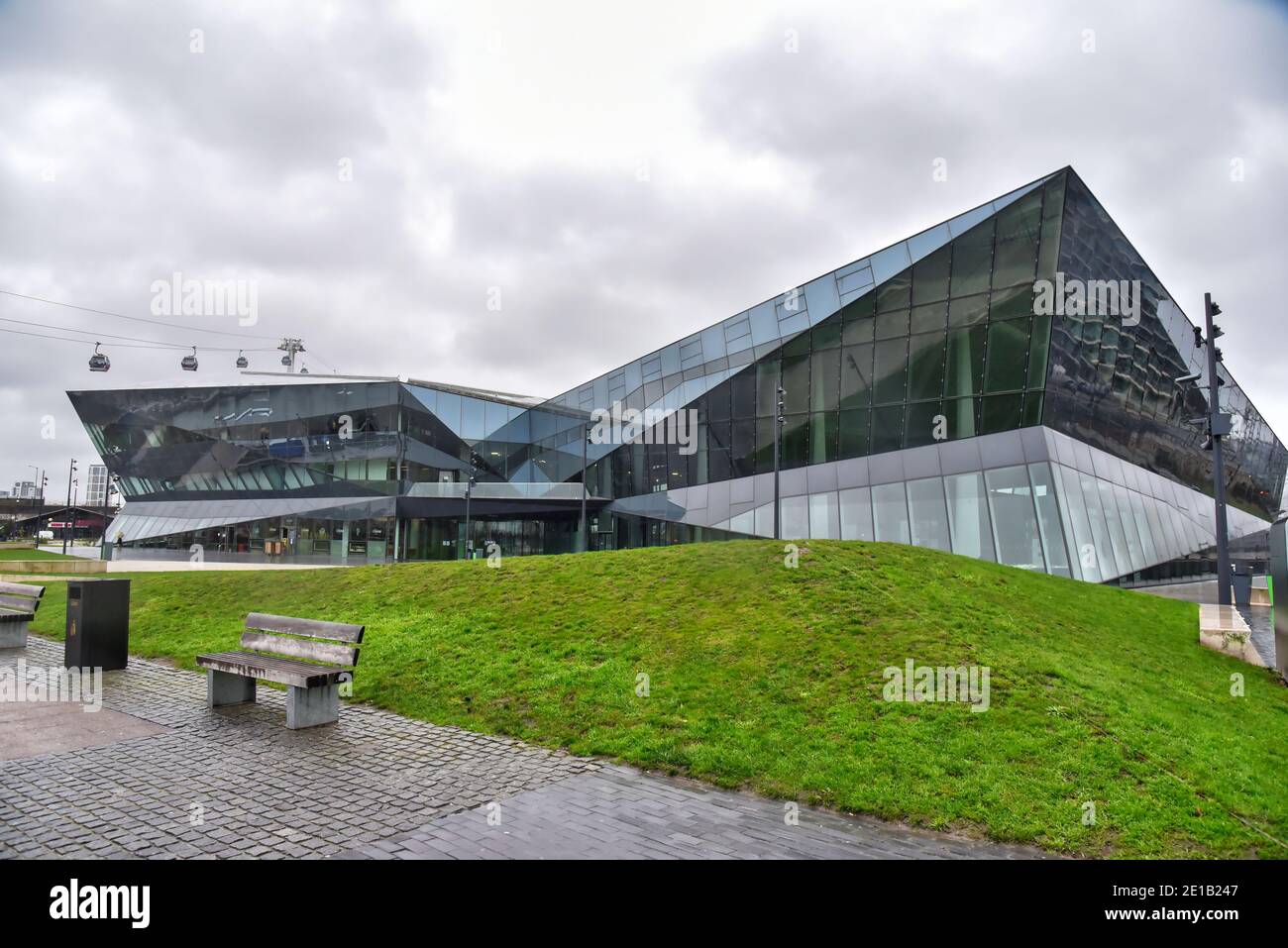 London, UK. 05th Jan, 2021. View of the Crystal Building in London ...