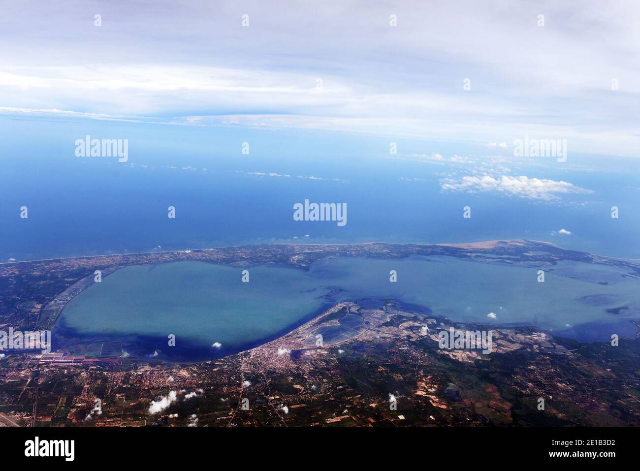 Aerial views of the Puttalam Lagoon in Sri Lanka Stock Photo - Alamy