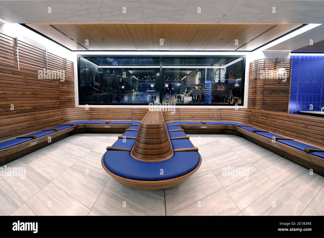 Passengers wait for their train inside Amtrak's Ticketed Waiting Room ...