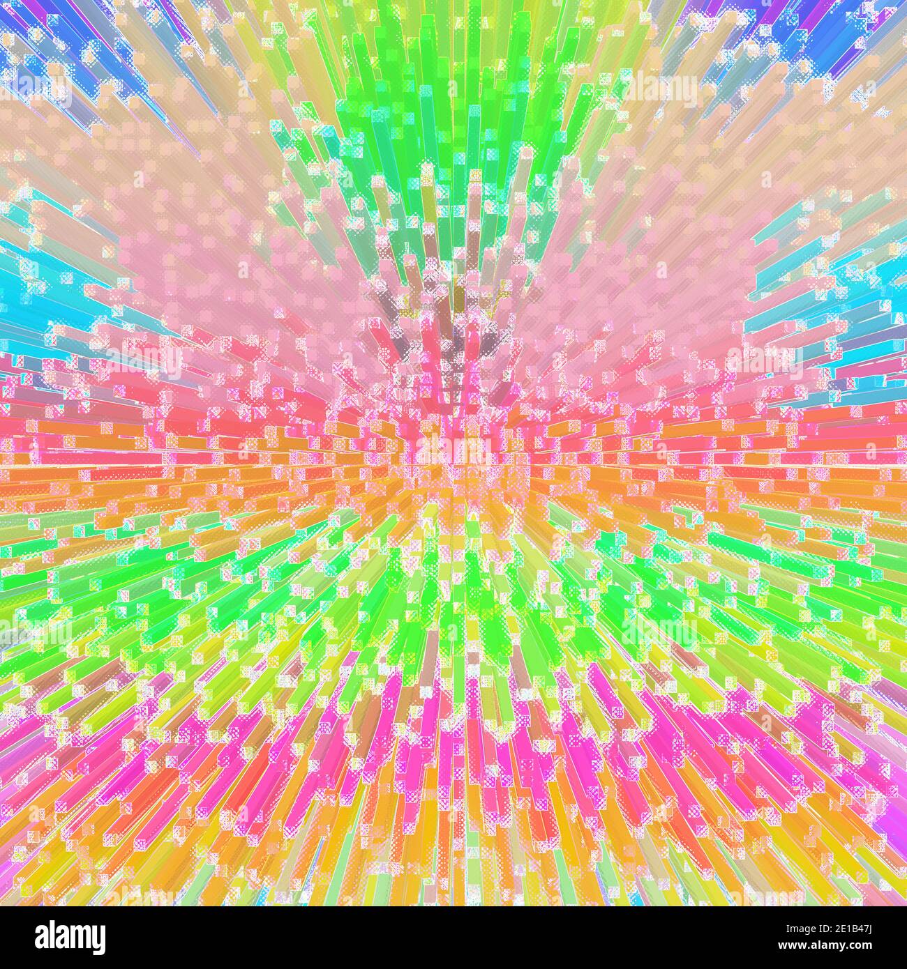 An abstract iridescent 3d burst background image Stock Photo - Alamy