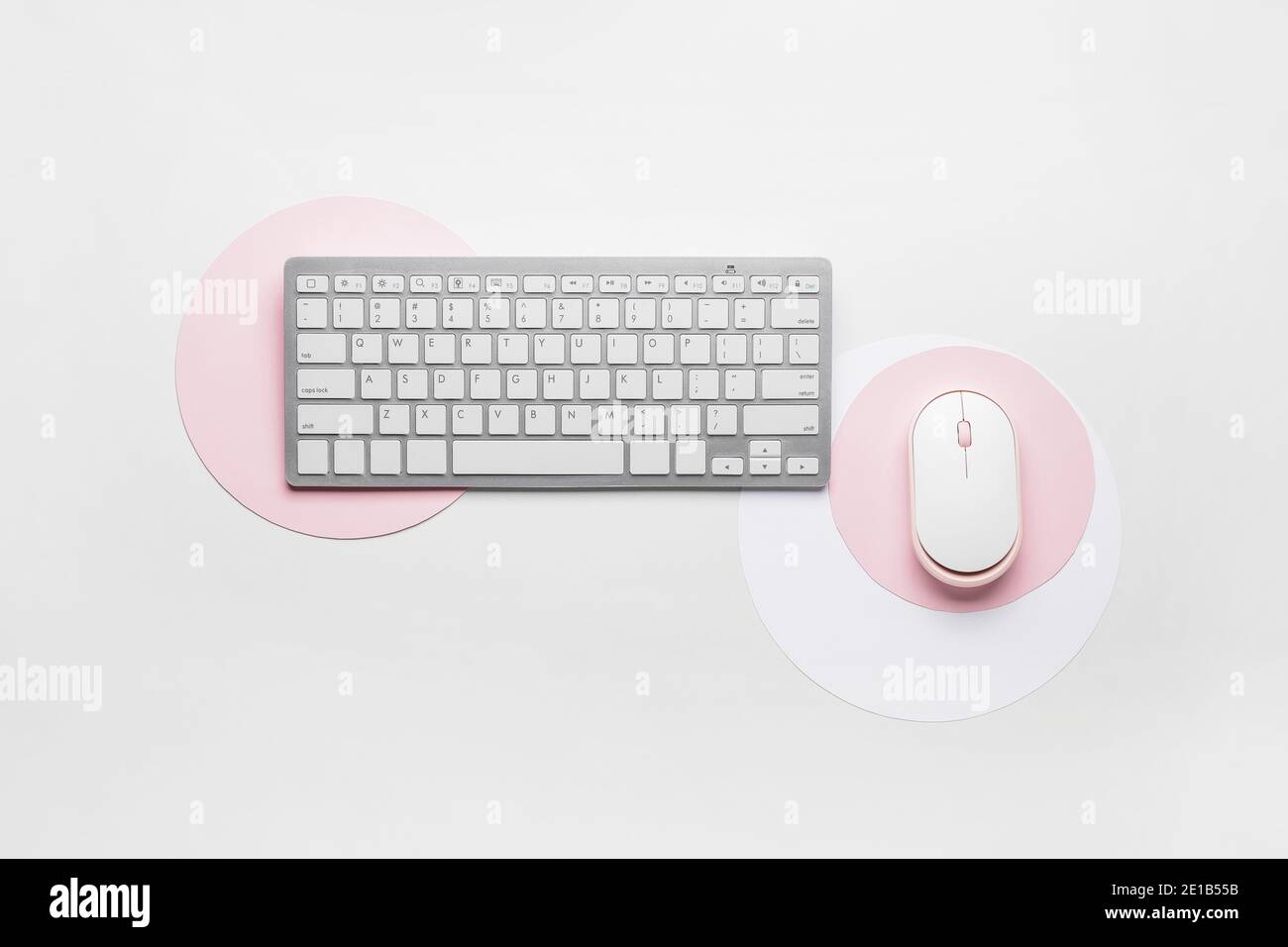 Computer keyboard and mouse isolated on white background Stock Photo ...