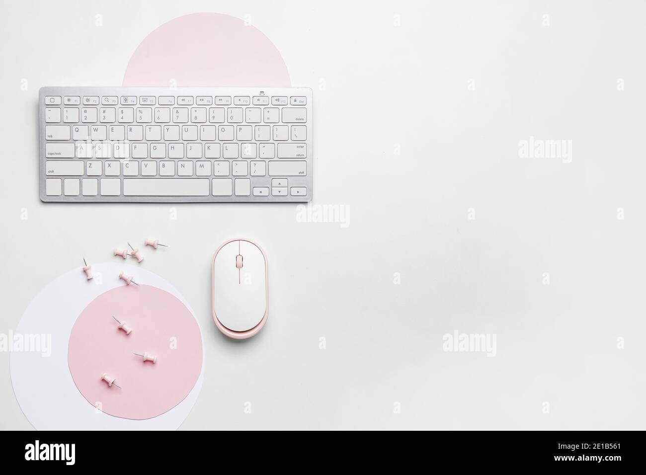 Computer keyboard and mouse isolated on white background Stock Photo ...