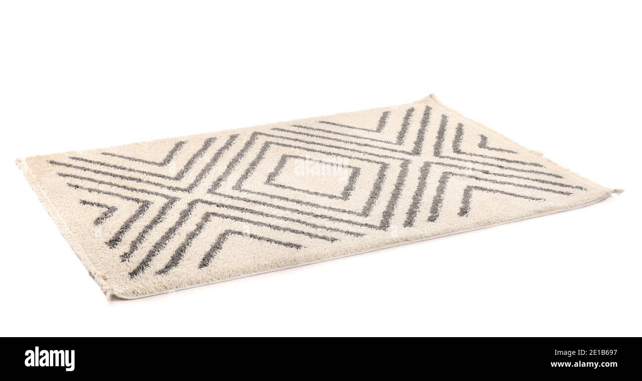 Beautiful soft carpet on white background Stock Photo - Alamy