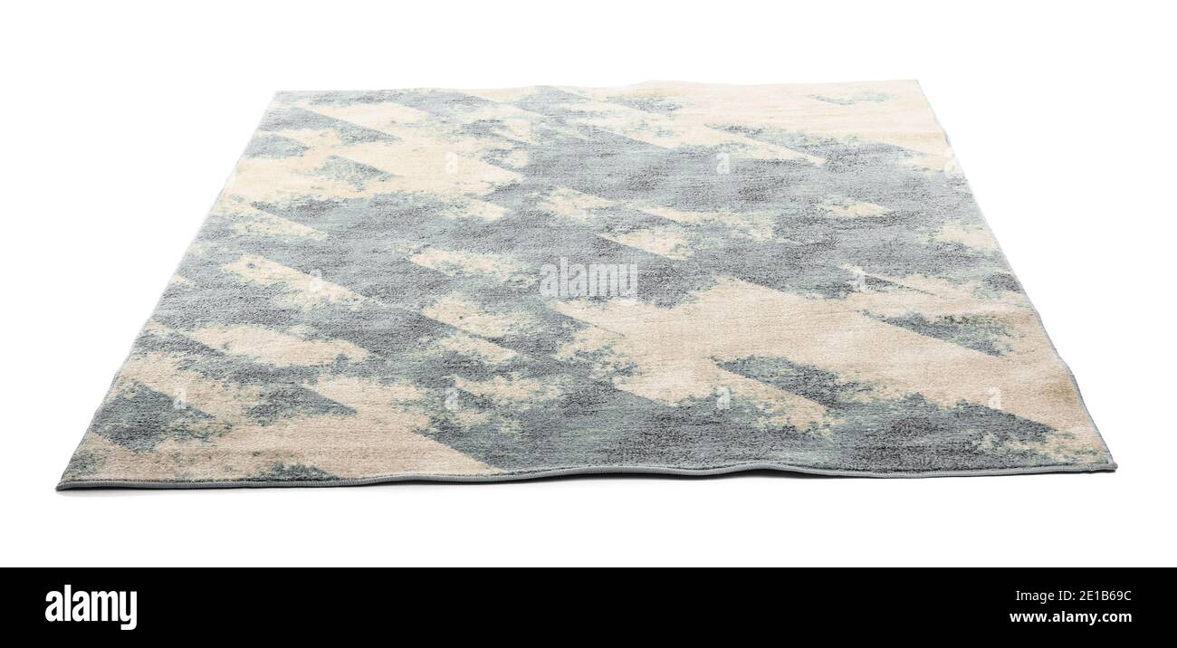 Beautiful soft carpet on white background Stock Photo - Alamy