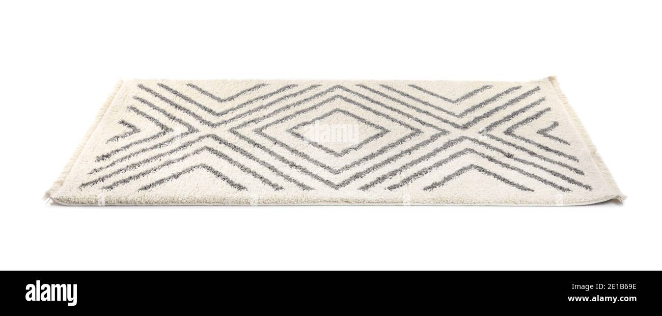 Beautiful soft carpet on white background Stock Photo - Alamy