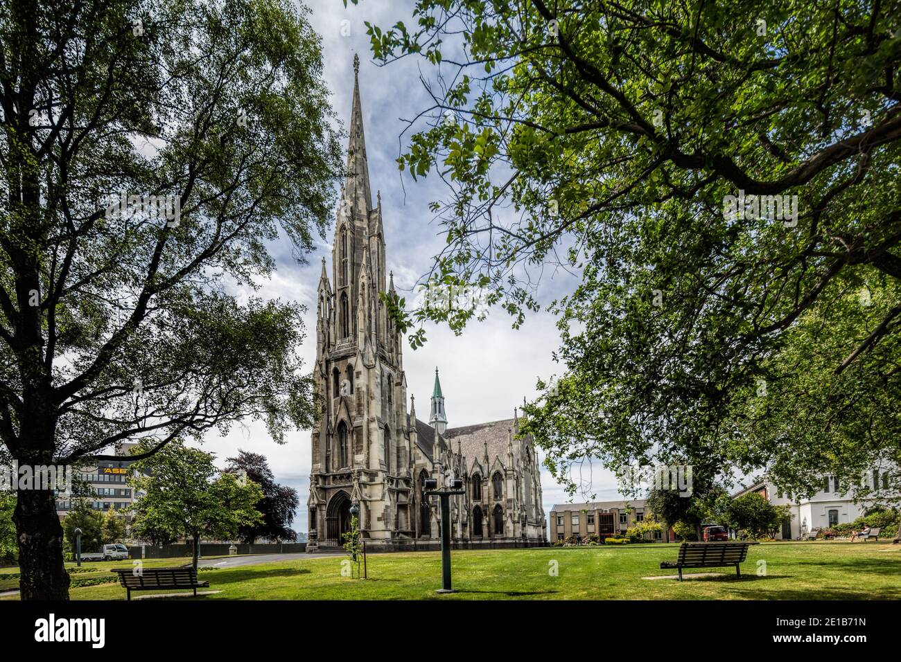 The First church in Dunedin, South Island, New Zealand Stock Photo - Alamy