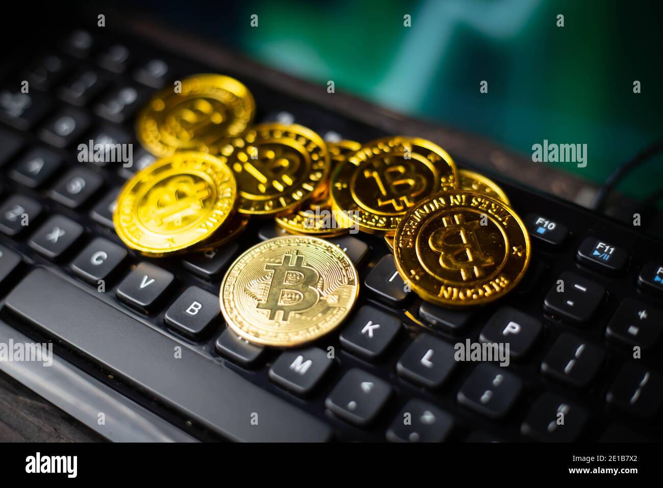 Bitcoin crypto money digital currency Stock Photo - Alamy