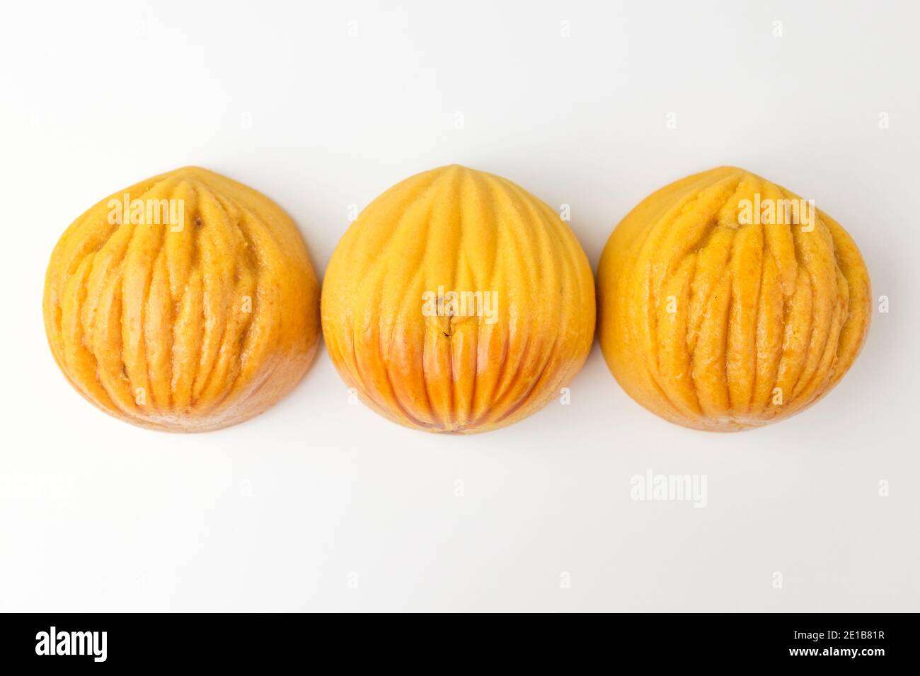 Chestnut manju on white background Stock Photo - Alamy