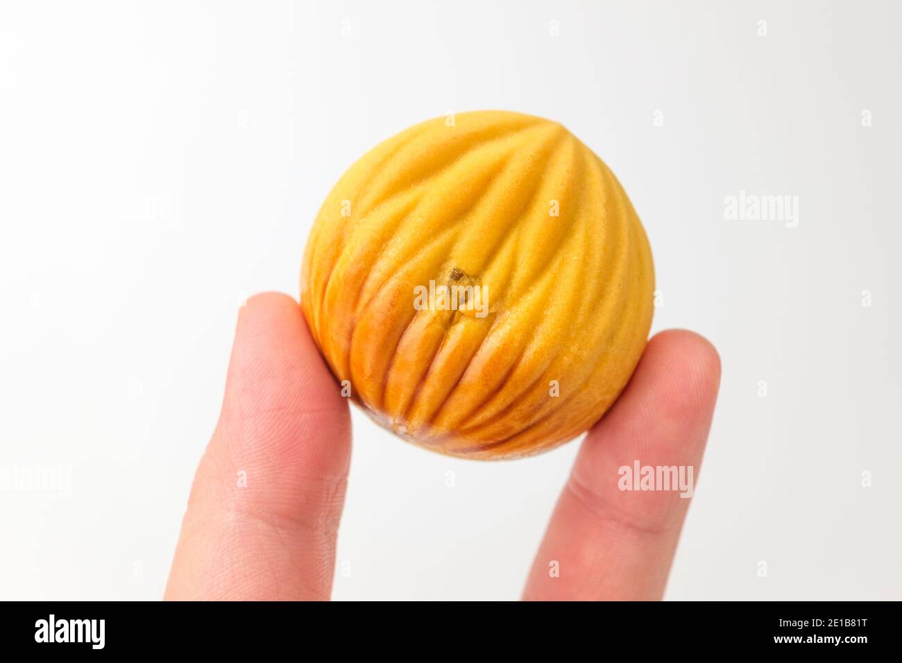 Chestnut manju on white background Stock Photo - Alamy