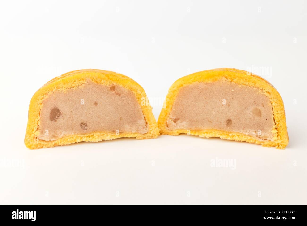 Chestnut manju on white background Stock Photo - Alamy