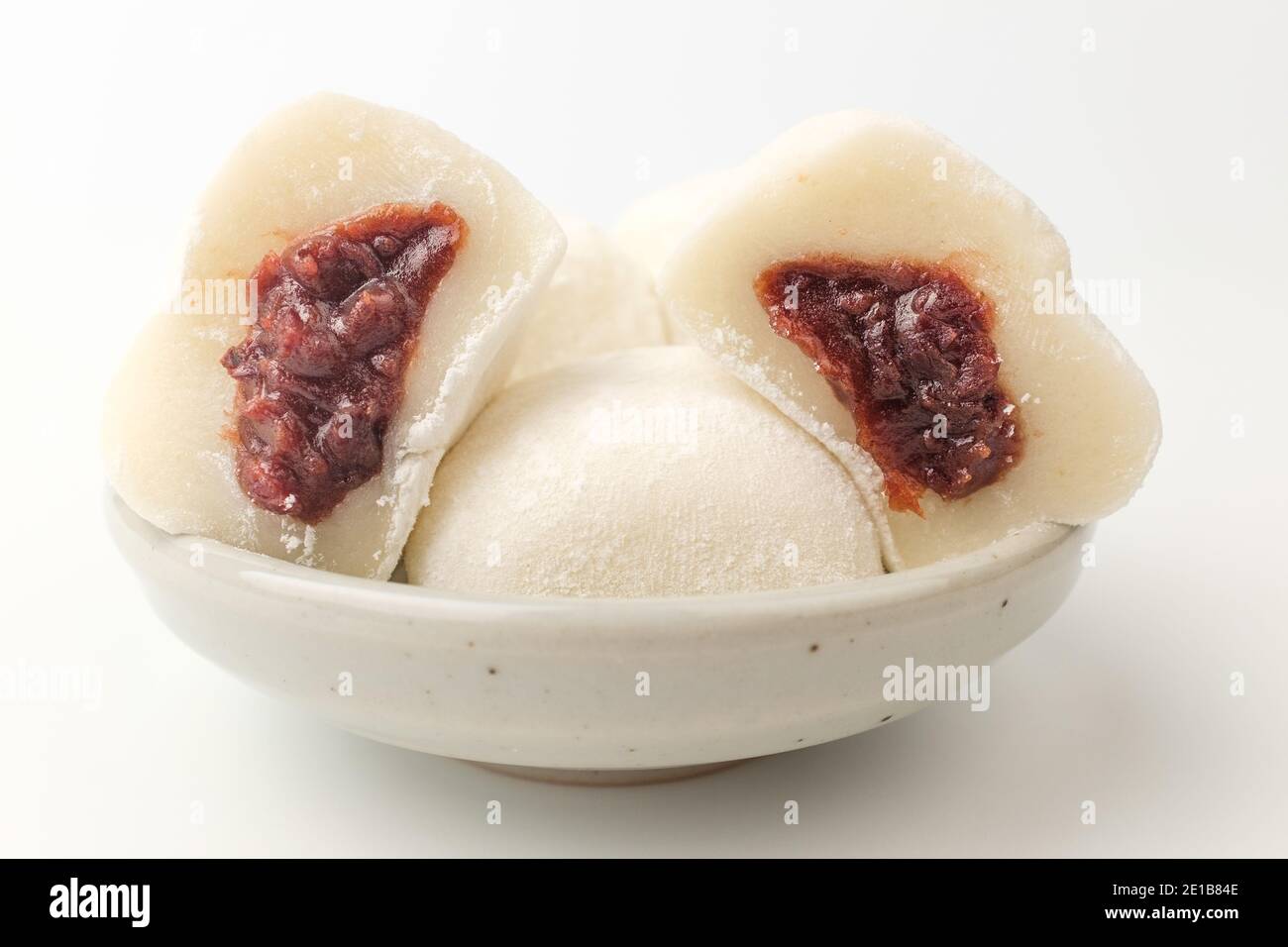 Glutinous rice cake on white background Stock Photo - Alamy