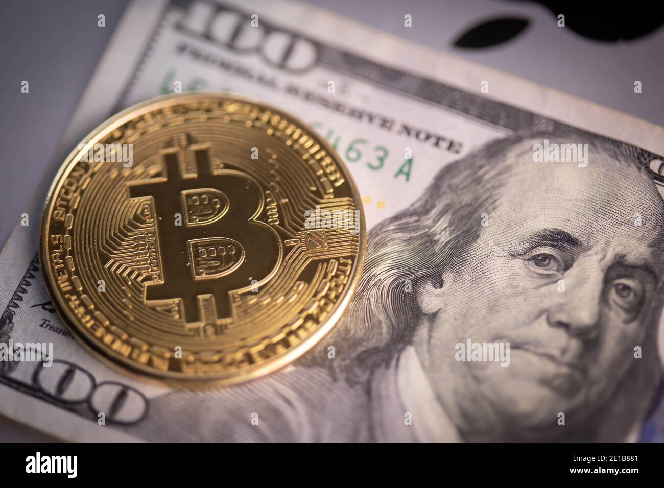 Bitcoin crypto money digital currency Stock Photo - Alamy