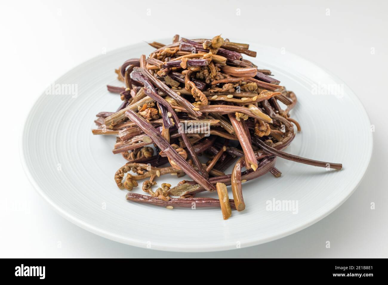 Fern herbs on a white background Stock Photo - Alamy